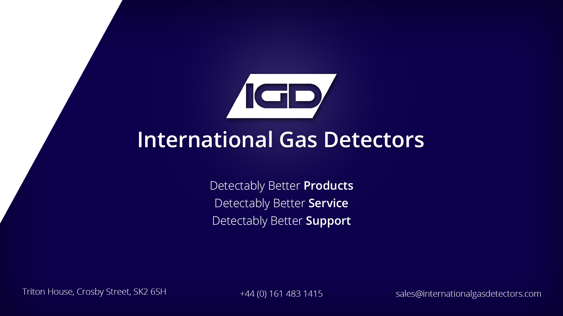 About International Gas Detectors (IGD) : International Gas Detectors